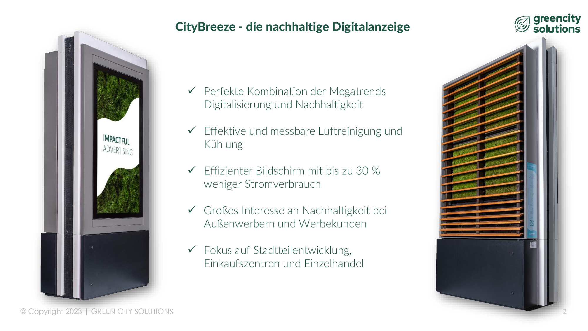 Green City Solutions Series A Erweiterung | Übersicht